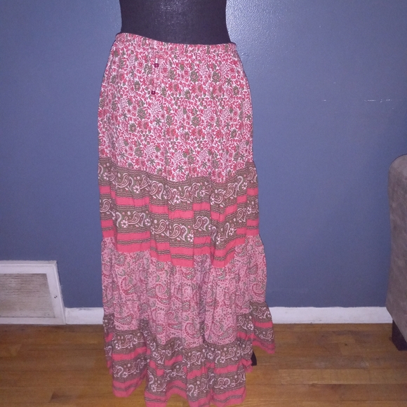 White Stag | Skirts | Y2k Cottage Core Paisley Maxi Skirt | Poshmark